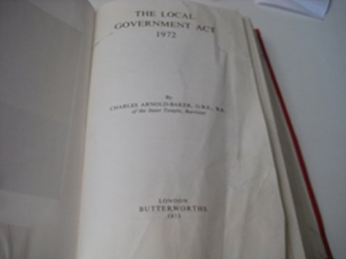 The Local government act 1972,: Great Britain: 9780406112804: Amazon ...
