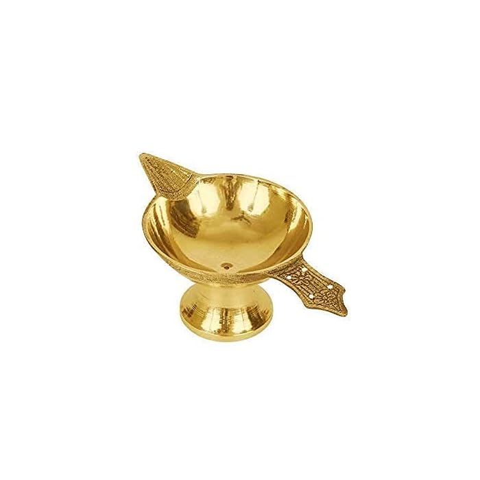 Buy Brass Diya for Puja Small Size Akhand Jyot Diya for Pooja || Heavy ...