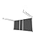 Lifestyle Screens Garage Door Screen 7'H with 18x14 Charcoal Fiberglass ...