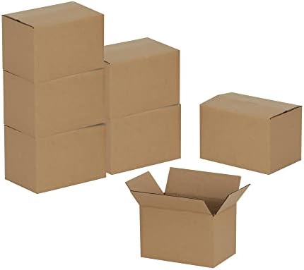 Amazon.com: The Boxery 6x4x4'' Corrugated Shipping Boxes 100 Boxes ...