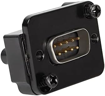 Amazon.com: QIANRENON DB9 Panel Mount Straight Through Connector 9-pin ...