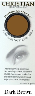 Amazon.com : Christian Cosmetics Eyebrow Makeup Kit - Dark Brown ...