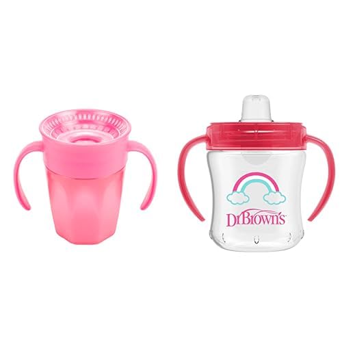 Amazon.com : Dr. Brown's Milestones Cheers 360 Cup Spoutless Transition ...