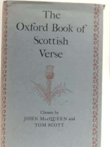 The Oxford Book of Scottish Verse: John MacQueen, Tom Scott: Amazon.com ...