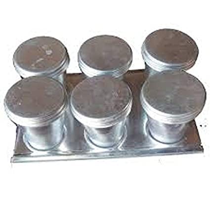 Buy Prime Needs Aluminium Kulfi Ice Cream Mould Set of 6 Kulfi Mould ...