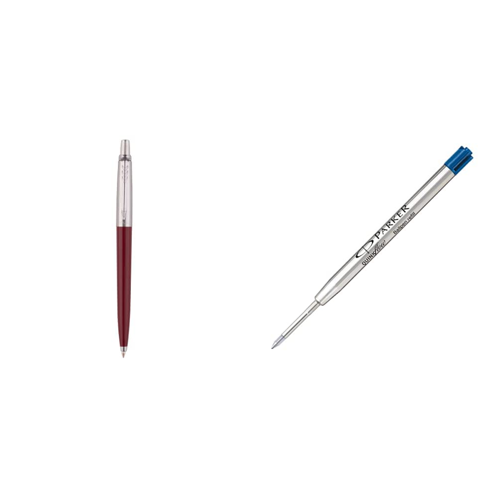 Parker Jotter Standard CT Ball Pen (Red) Quink Flow Ball Pen Refill ...