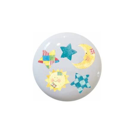 Amazon.com: Sun Moon Clouds Stars Galaxy Celestial DECORATIVE Ceramic ...