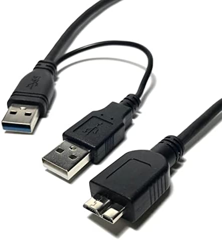Amazon.co.jp: Access USB 3.0 Male to Micro Type B Male Y Cable USB 3.0 ...