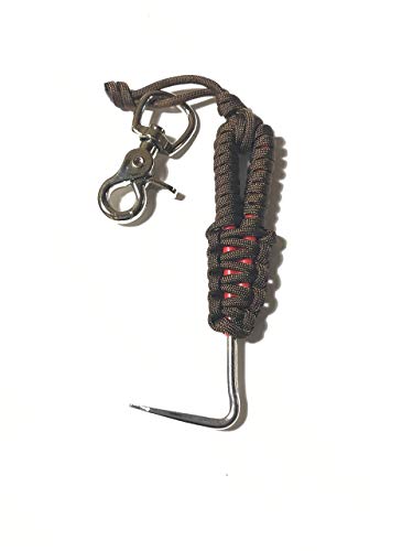 Amazon.com: hoof pick, paracord braided hoof pick walnut brown ...