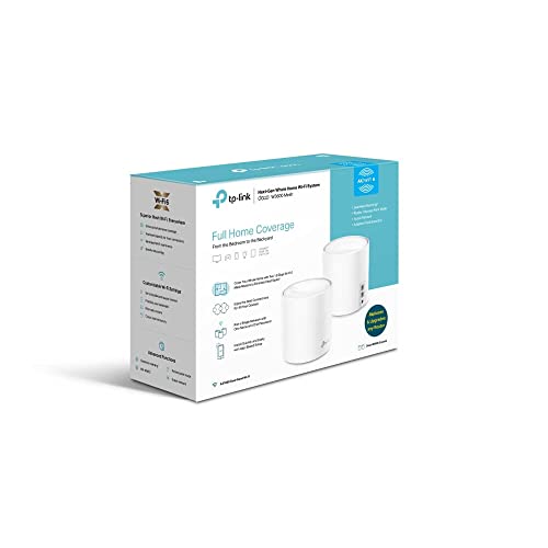 TP-Link Deco W3600 Whole-Home Mesh Wi-Fi 6 System, 2 Ports, Dual-Band 2 ...