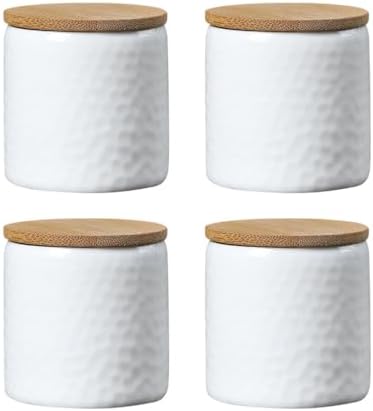 Amazon.com: GOOHOCHY 4Pcs ceramic storage tank candy jar with lid ...