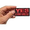 Amazon.com: Yes I Do Bite Patch, Funny Patches for Adults : Arts ...