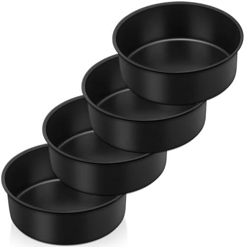 Amazon.com: P&P CHEF 6 Inch Cake Pans, Non-Stick Round Baking Pan ...