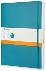 Moleskine Classic Colored Notebook, Large, Ruled, Underwater Blue ...