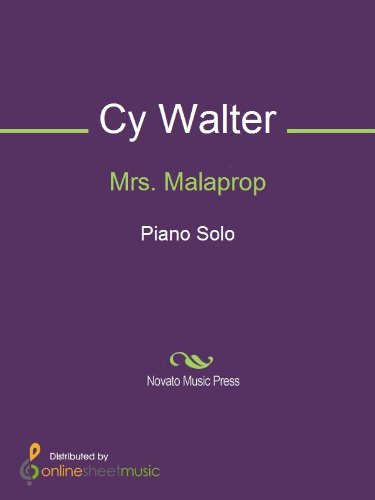 Mrs. Malaprop - Kindle edition by Walter, Cy. Arts & Photography Kindle ...