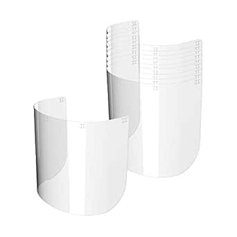 ZShield Ultra Replacement Visors (10 Pack) - Reusable Face Shield w ...