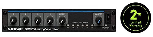 Shure SCM268 4-Channel Microphone Mixer (12V Phantom Power) - Want It All