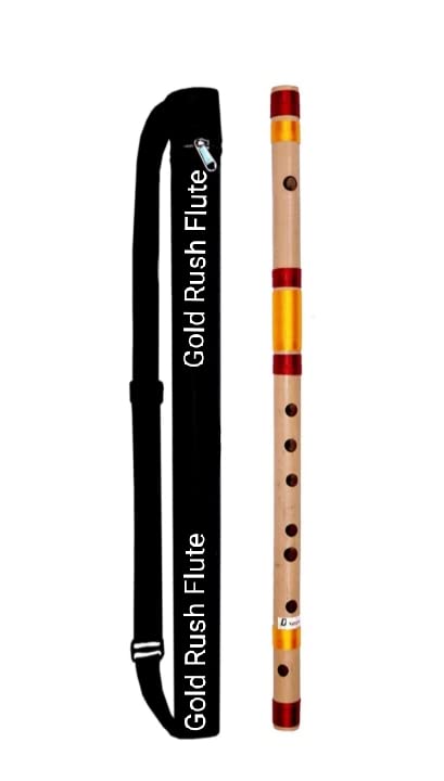 Gold Rush Flute C-Sharp Middle Right Hand Flute Size 18.5 Inch Bamboo ...