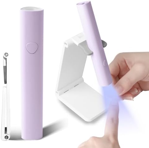 Amazon.com: Mini UV Light for Gel Nails: Rechargeable Handheld UV Nail Lamp, Flash Cure Light ...