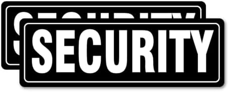 Amazon.com: Security Sign Magnet, 2 Pack Black Security Officers ...