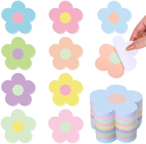 Amazon.com : Whaline 36Pcs Pastel Flower Sticky Notes Colorful Floral ...
