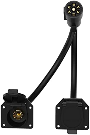 Amazon.com: Gubrdfrsod 7 Way Trailer Plug 1FT (12 inch) Heavy-Duty 7 ...