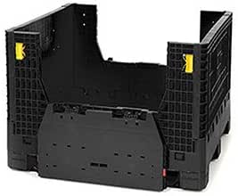 Plastic Folding Bulk Shipping Container 48x45x34 2000 Lb. Capacity ...