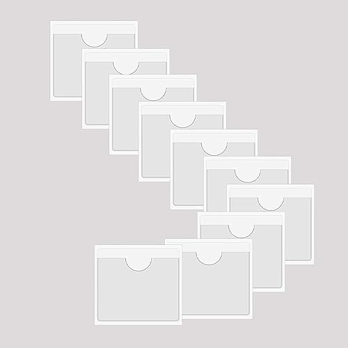 Amazon.com : 80 Pcs Self Adhesive Display Pockets 3.5 x 3.5 Inch Square ...