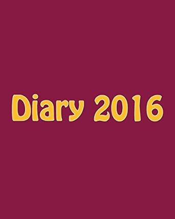 Amazon.com: Large Print Diary 2016: 9781517280819: Flowers, Mary: Books