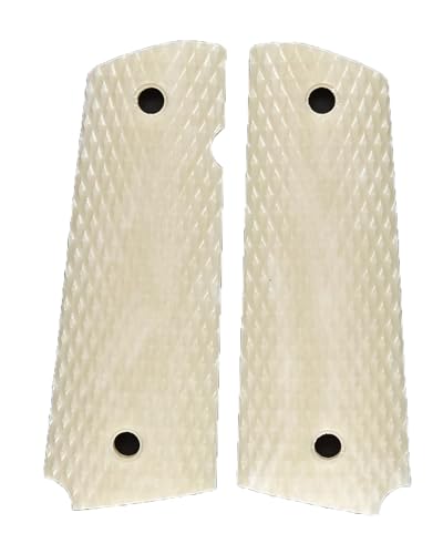 Amazon.com: Checkered Ivory Full Size 1911 Grips : Handmade Products