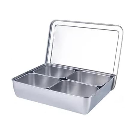 Amazon.com: Xarra - Japanese Mini Container, Stainless Steel Yakumi ...