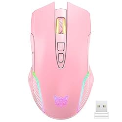 Amazon.com: SIMGAL RGB Wireless Gaming Mouse, Rechargeable Computer ...