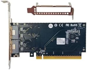 Amazon.com: External PCI Express X16 4.0 PCIE X16 to 2 Port SlimSAS 8i ...