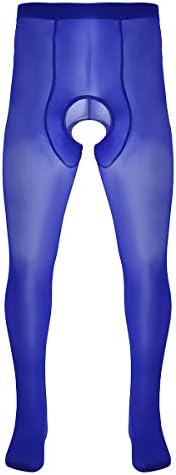inlzdz Herren Transparent Strumpfhosen Männer Glänzend Leggings mit ...