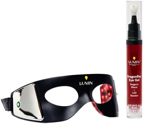 Lumin LED Eye Mask & DragonRay Eye Gel Bundle – Red Light Therapy for ...