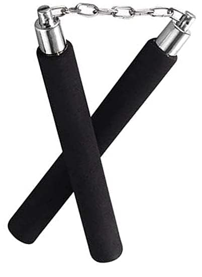 GRS Rubber Foam Nunchaku with Black Handle (Karate Stick) : Amazon.in ...