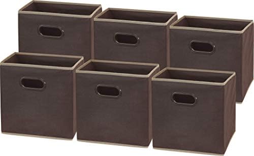 Amazon.com - Simple Houseware Foldable Cube Storage Bin with Handle ...