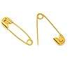 100 Safety Pins GOLD Small Mini Pins 18mm Brass Metal Sewing Art Craft ...