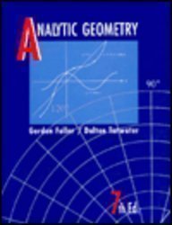Amazon.com: Analytic Geometry (7th Edition): 9780201529142: Tarwater ...