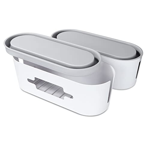ASelected Pack of 2 Cable Management Box – Cable Tidy Box, Cable ...