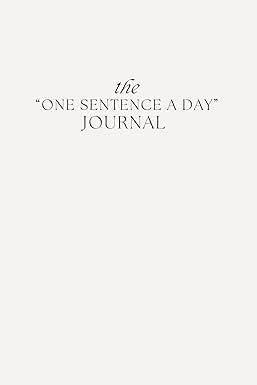 The "One Sentence A Day" Journal : Books, Blume: Amazon.ie: Books