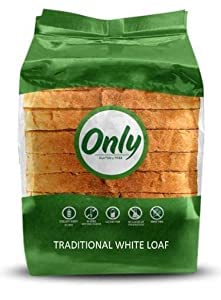 Only Gluten Free Traditional White Loaf Bread ( Pack Of 1, 420 gm ...