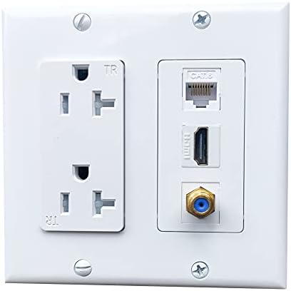 Amazon.com: IBL-15A Power Outlet, 2 Port HDMI, 1 Cat6 Ethernet, 1 Coax ...