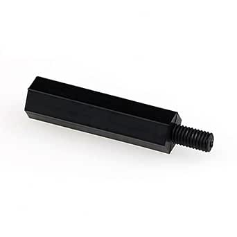 50/100pcs M2 Length 5-50mm Thread 6mm Black White Hex Nylon Standoff ...