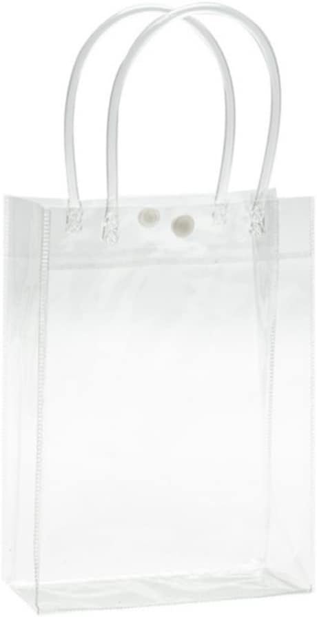 Amazon.com: Rikyo 12 pc Clear Gift Bags,Plastic Gift Bags with Handle ...