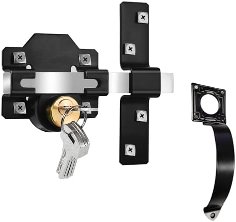 Amazon.com: Sliding Barn Door Lock with Key Exterior - Contemporary ...