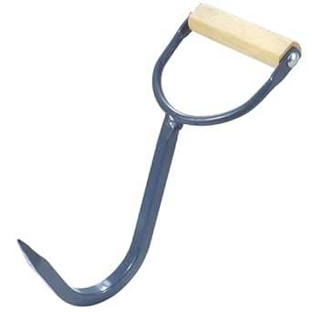 Amazon.com: GusuHawk D-Style Handle Hay Hook, 11", Grey, Made of Heavy Duty Metal and Wood, for ...