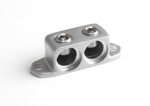 Maxxlink VGT2 FLEXIbrass Dual Input Ground Terminal, Satin Nickel ...