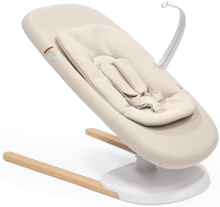 Amazon.com : Stokke Yoga Baby Bouncer & Swing, Light Sand - Dual ...