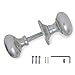 Satin Chrome Victorian Mushroom Rim Door Knobs 50mm : Amazon.co.uk: DIY & Tools